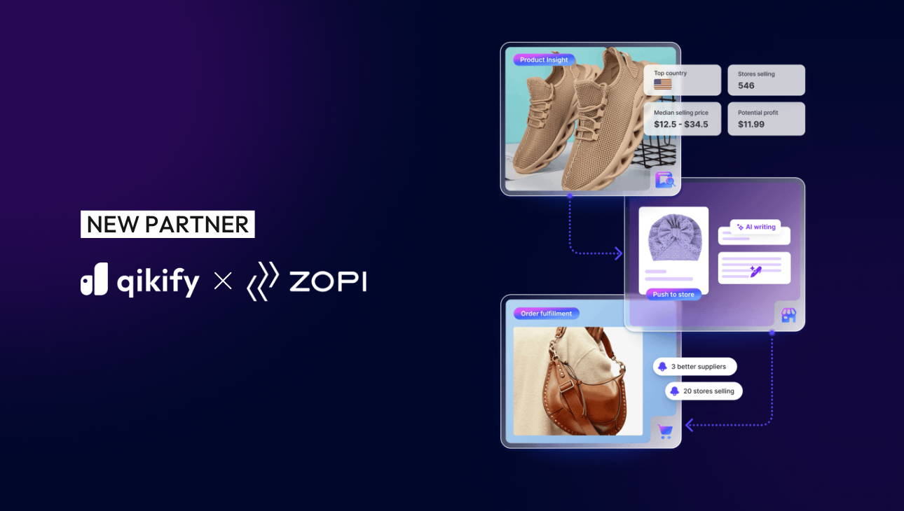 Qikify x Zopi: Streamline Product Discovery, Import and Order Fulfillm – Qikify Landing Page