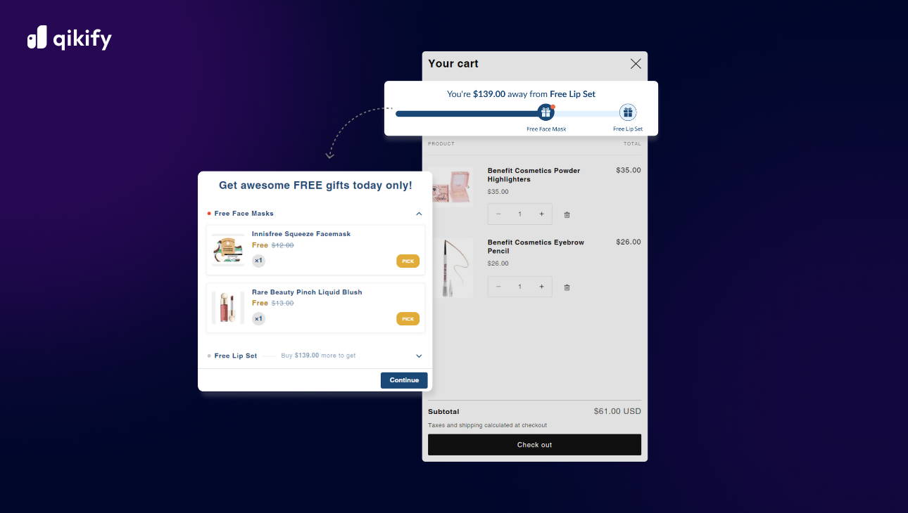 Shopify Cart Upsell Mastery: A 2025 In-Depth Guide – Qikify Landing Page