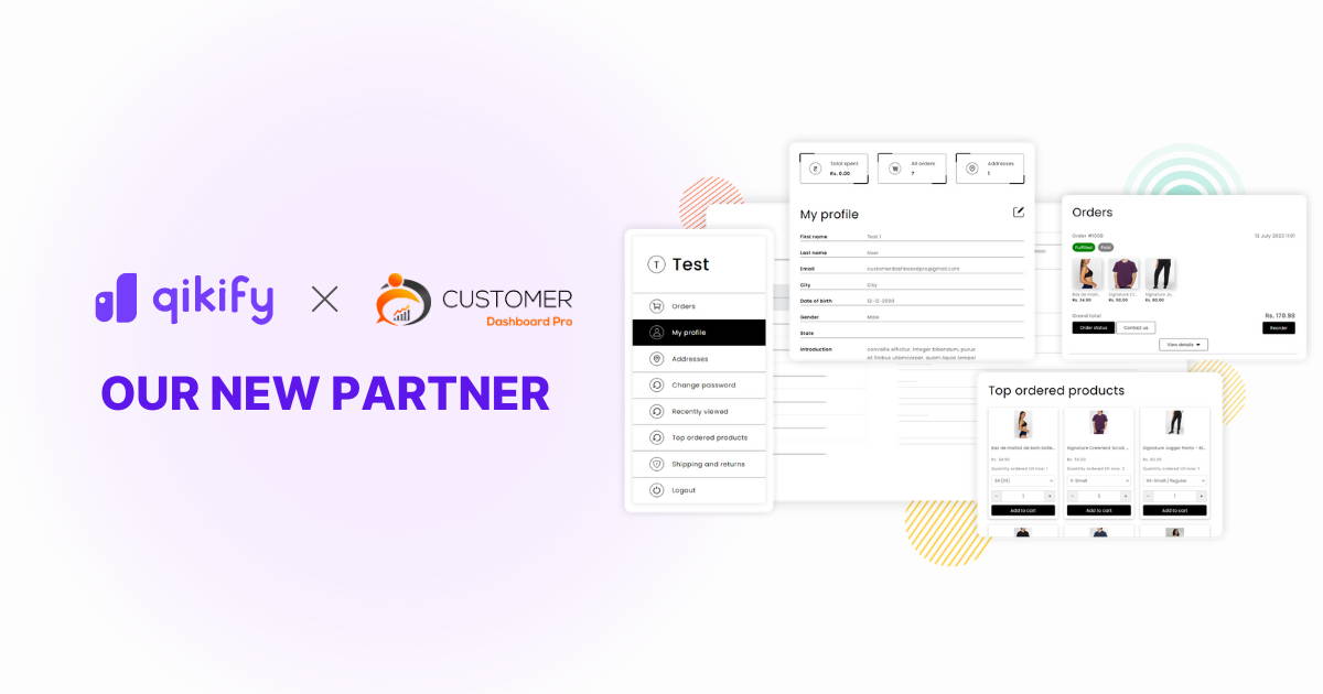 Qikify x Customer Dashboard Pro: Easily Customize Shopify Customer Pag – Qikify Landing Page