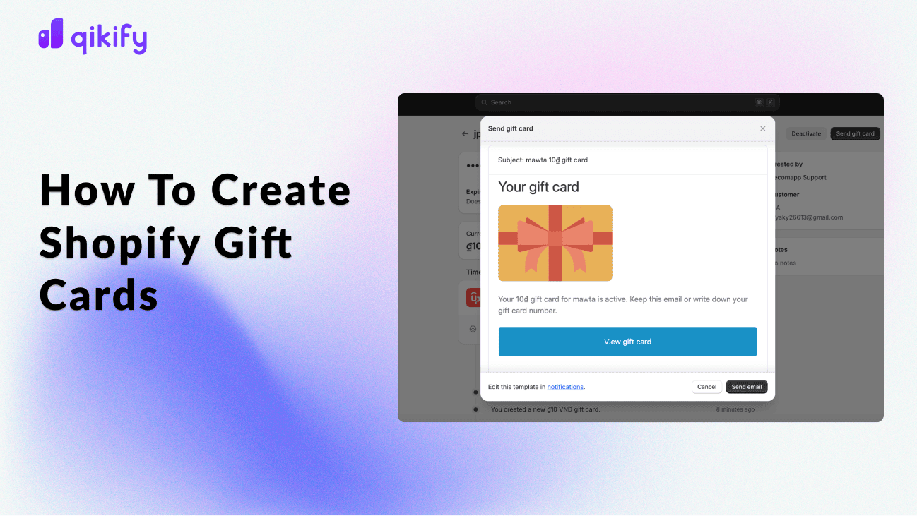 How to Create Shopify Gift Cards: A Complete Guide – Qikify Landing Page