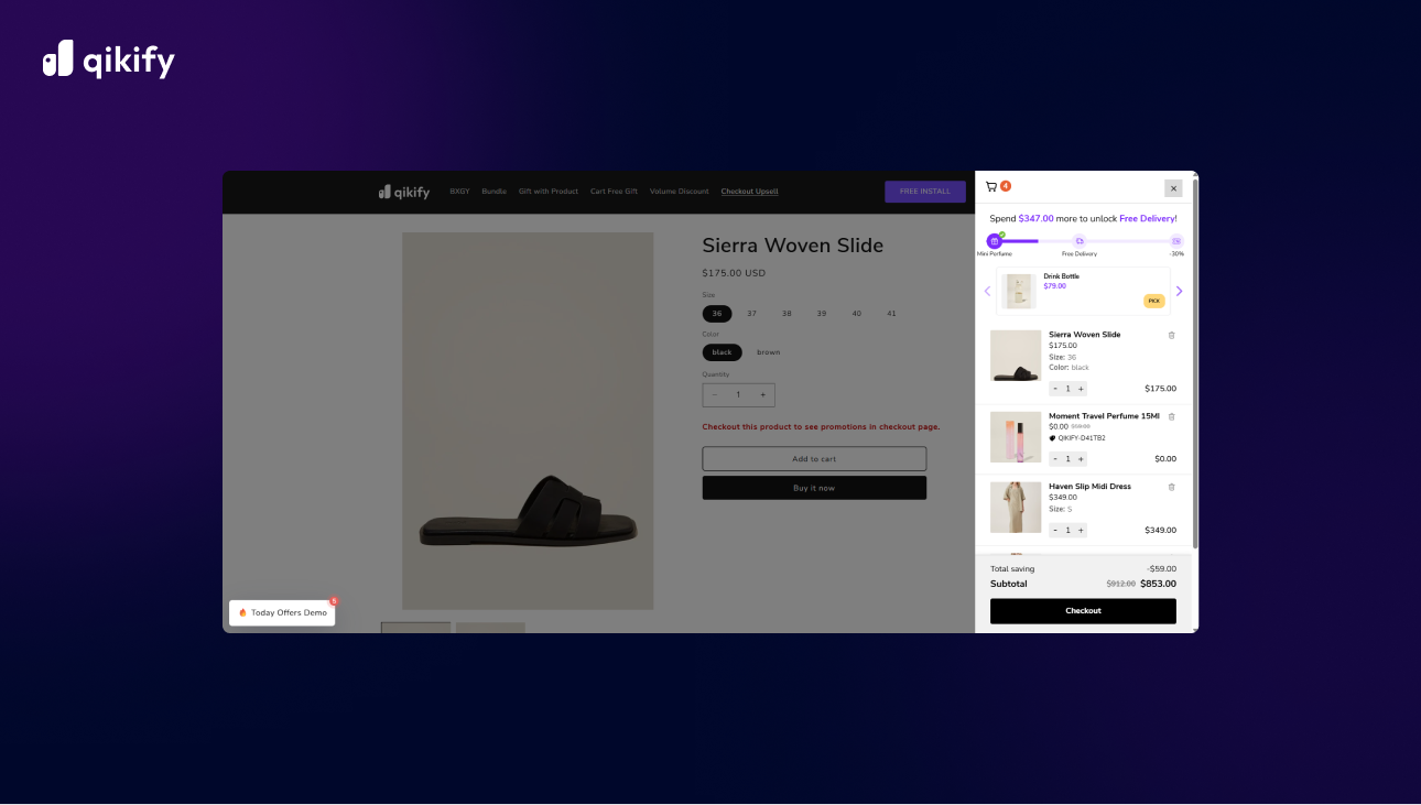 Shopify cross sell: Complete guide to boost AOV in 2025 – Qikify Landing Page