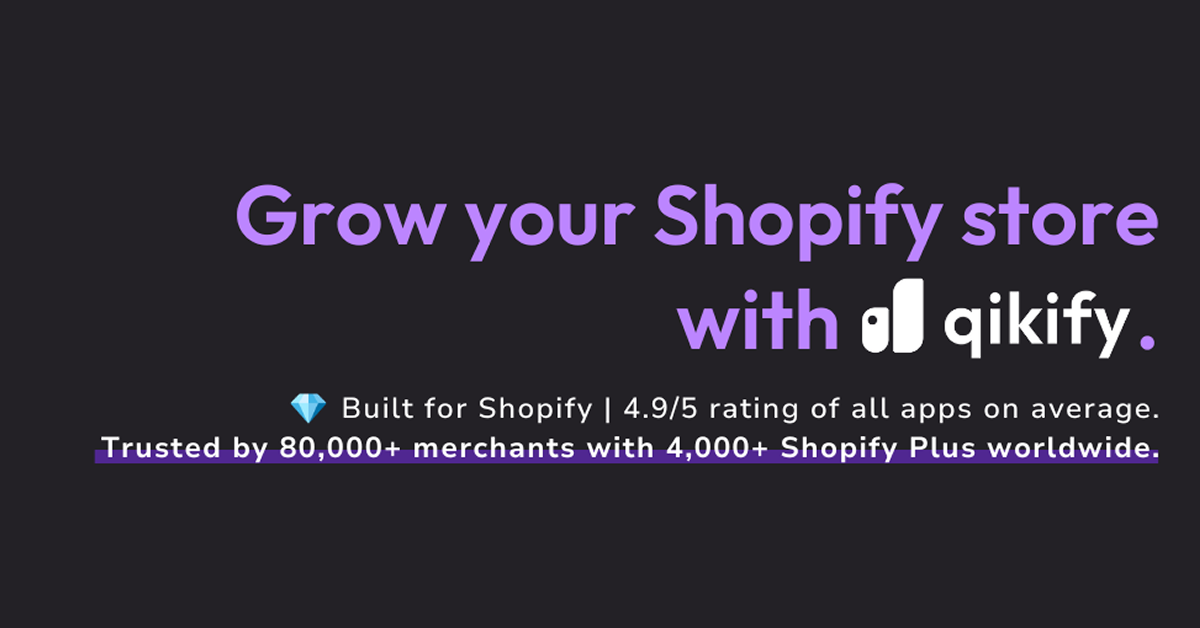 Qikify Mega Menu Powerful Shopify Mega Menu Builder – Qikify Landing Page