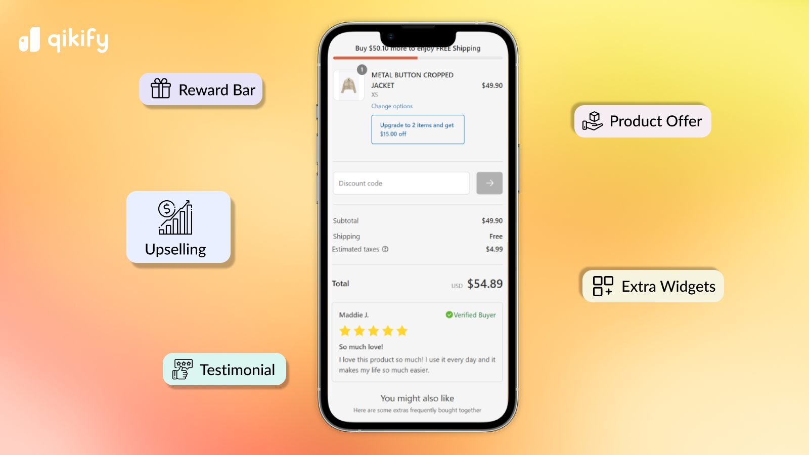 Shopify Upsell At Checkout: Proven Strategies With Examples – Qikify Landing Page